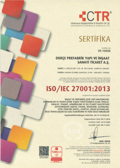 Certificate – Dorce