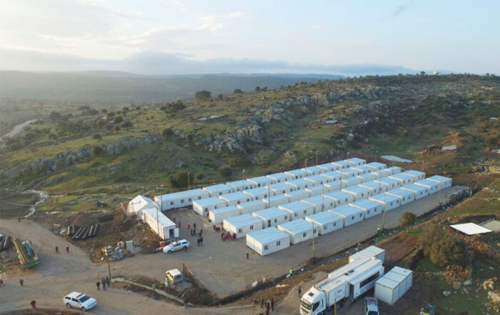Prefabricated Modular Shelter Centers / Container Cities for 150,000 ...