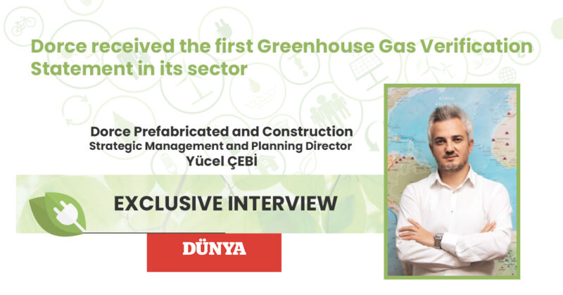 Dorce received the first Greenhouse Gas Verification Statement in its ...