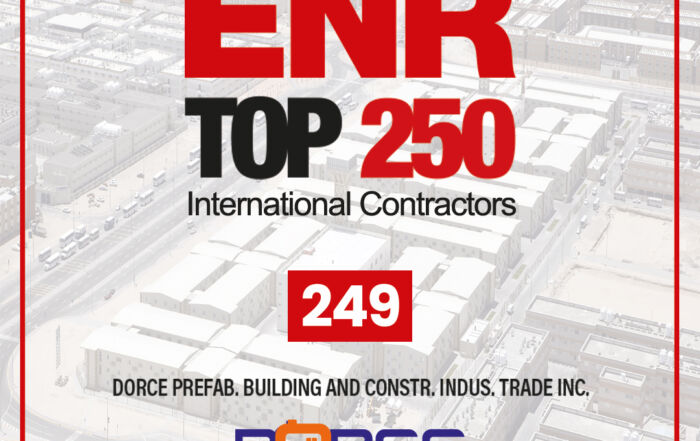 Dorce Listed in the ENR 2023 Top 250 International Contractors List. – Dorce