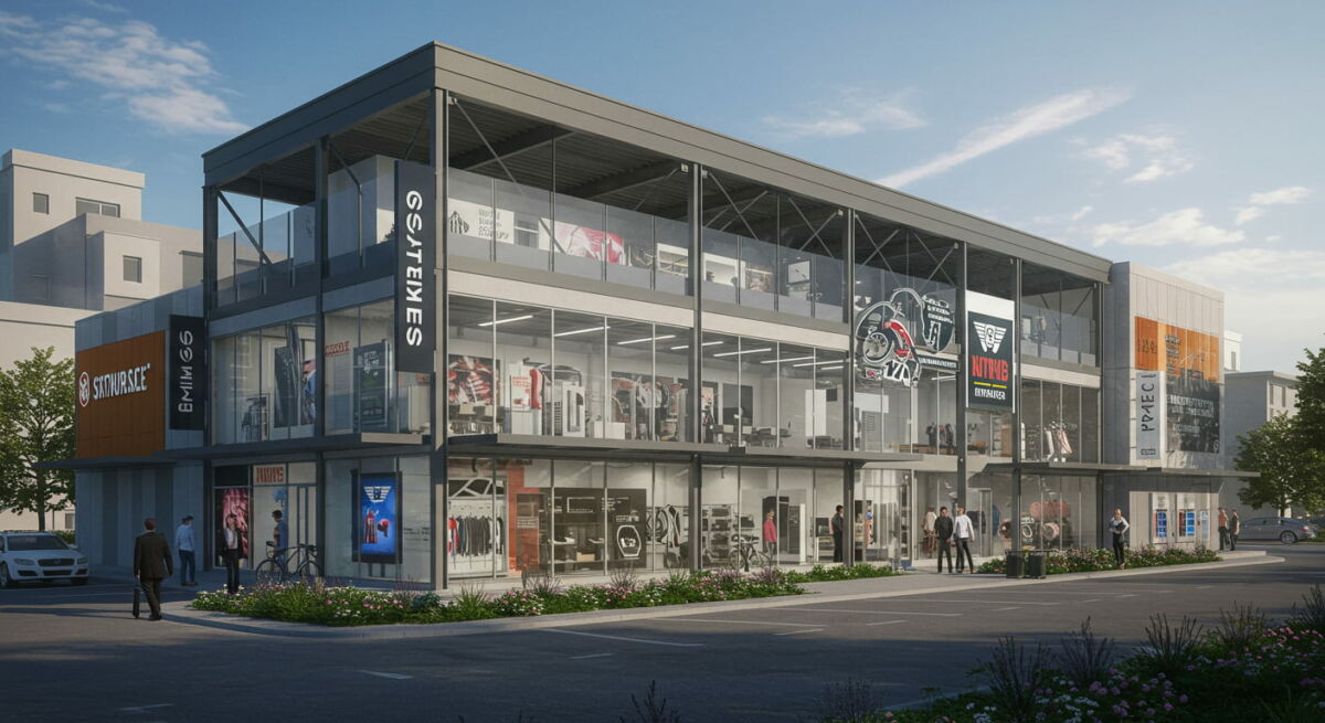 Steel Showrooms & Commercial Buildings: Modern and Durable ...