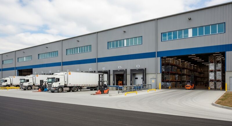Heavy Steel Logistics Warehouse Building – Dorce